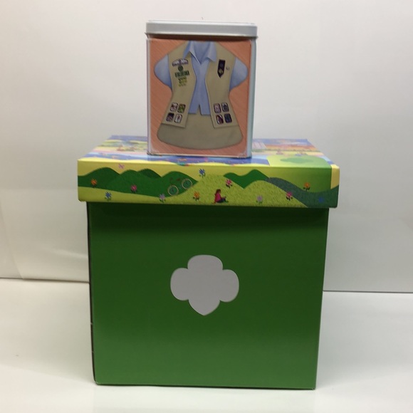 Girl Scouts | Other | Girl Scout Tin Empty Cardboard Box Empty | Poshmark